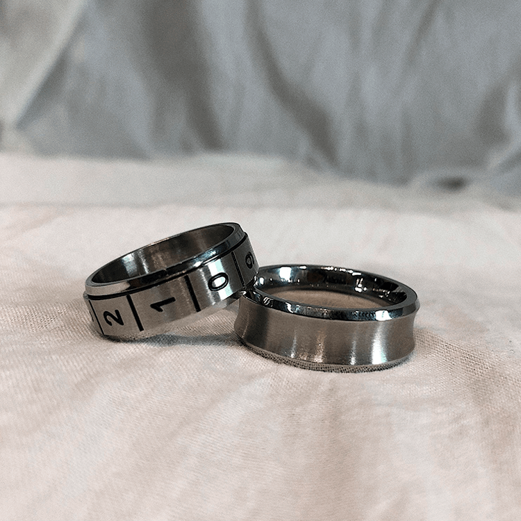 Кольца "SAZ Studio Numbers Ring Silver & Digital Ring Silver" - DL Studio